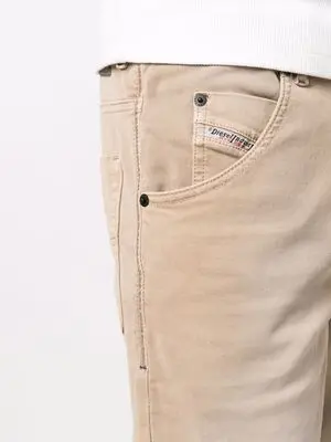 DIESEL® Drawstring-waist Denim Shorts - Neutrals