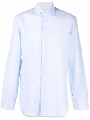BARBA NAPOLI Plain Button-down Shirt