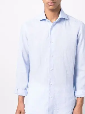 BARBA NAPOLI Plain Button-down Shirt
