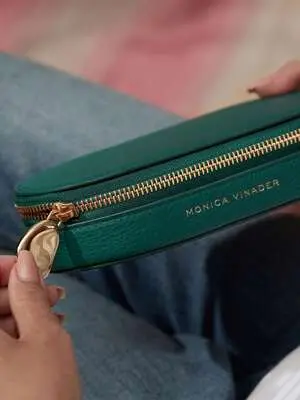 Monica Vinader Oval Leather Jewellery Box