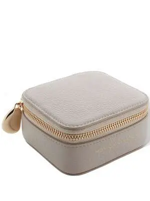 Monica Vinader Leather Travel Jewellery Box - Grey
