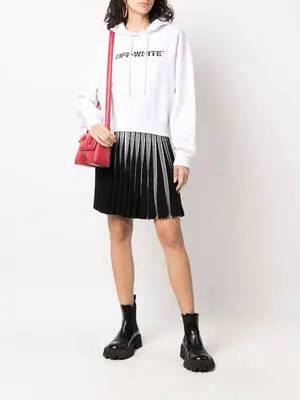 Off-White Rhinestone-embellished Logo Hoodie
