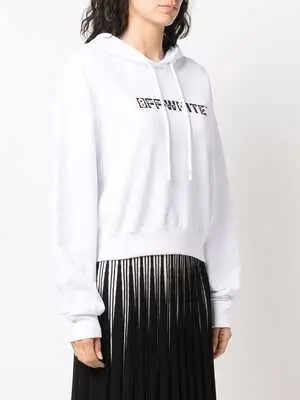 Off-White Rhinestone-embellished Logo Hoodie