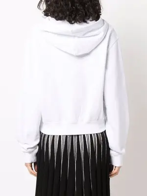 Off-White Rhinestone-embellished Logo Hoodie