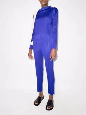 Issey Miyake Monthly Colors January Plissé-effect Top - Blue