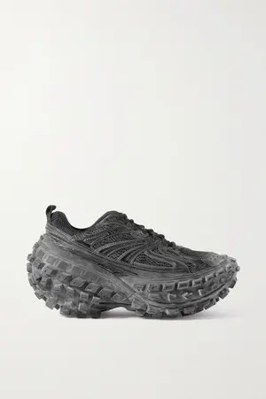 Balenciaga Bouncer Platform Sneakers - Black