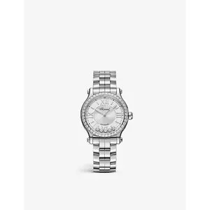 Chopard Happy Sport Diamond Watch - Stainless Steel