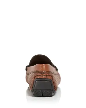 To Boot New York Magnus Embossed Moc Toe Drivers - Burnished Tan