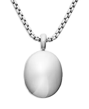 David Yurman Sculptured Oval Locket Amulet Pendant