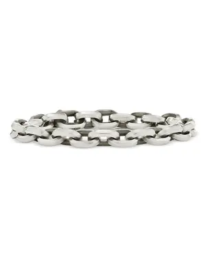 David Yurman Sterling Deco Chain Link Bracelet - Silver