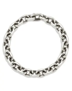 David Yurman Sterling Deco Chain Link Bracelet - Silver