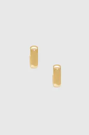 ANINE BING Chunky Hoop Earrings In -plated Brass