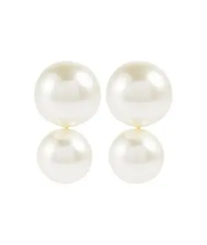 JENNIFER BEHR Gretel Embellished Earrings - White