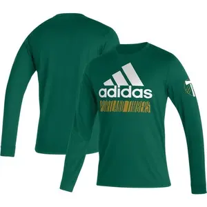 Adidas Portland Timbers Vintage Aeroready Long Sleeve T-shirt - Green