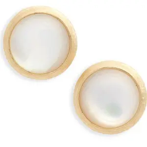 Marco Bicego Marco Bicego Jaipur Semiprecious Stone Stud Earrings Yellow Gold/white Mop