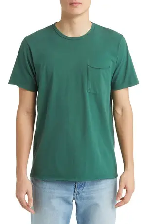 Rag & Bone Miles Organic Cotton Pocket T-shirt Green