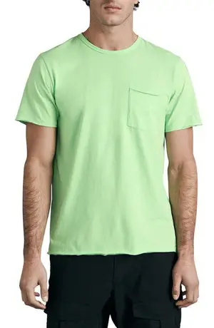 Rag & Bone Miles Organic Cotton Pocket T-shirt Ltgrn