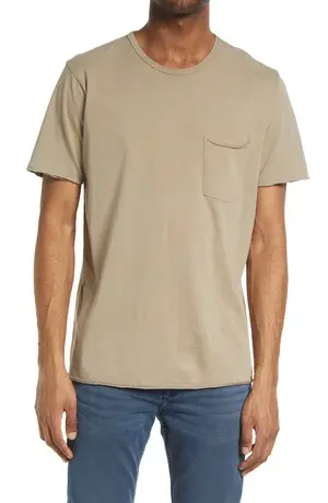 Rag & Bone Miles Organic Cotton Pocket T-shirt Sand