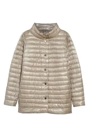 Herno Reversible Ultralight Down Jacket - 1994/ Champagne/ Lt. Grey