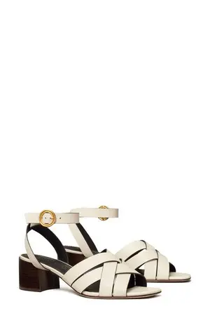 Tory Burch City Heel Ankle Strap Sandal