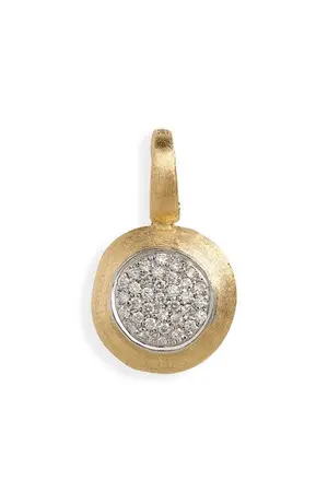 Marco Bicego Jaipur 18k Yellow Gold Pavé Diamond Pendant - Yellow-white