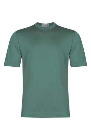 John Smedley Lorca Crewneck T-shirt Haze Blue
