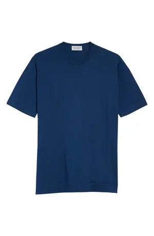 John Smedley Lorca Crewneck T-shirt Indigo