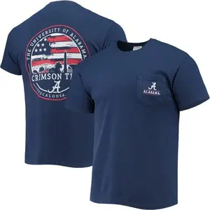 IMAGE ONE Alabama Crimson Tide Campus Americana T-shirt - Navy