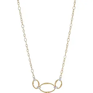 Marco Bicego Marrakech Onde Diamond Collar Necklace - White Gold/yellow God