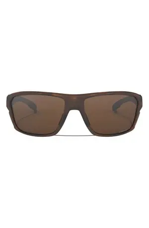 Oakley Split Shot 64mm Polarized Rectangle Sunglasses - Brown
