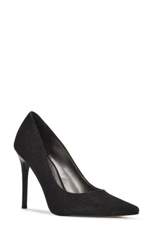 Nine West Pointed-toe Pump - Black Glitter