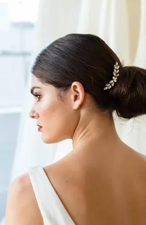 Brides & Hairpins Amber Comb - Silver