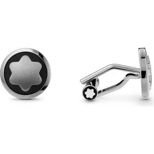 Montblanc Snowcap Stainless Cuff Links - Steel
