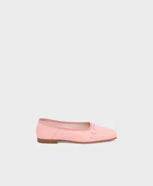 MANSUR GAVRIEL Square Toe Ballerina Dahlia