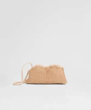 MANSUR GAVRIEL Mini Cloud Clutch - Natural Raffia/avorio