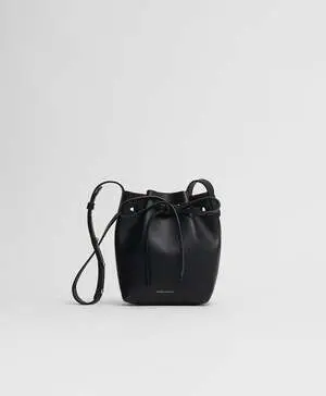 MANSUR GAVRIEL Mini Mini Bucket Bag - Black/flamma
