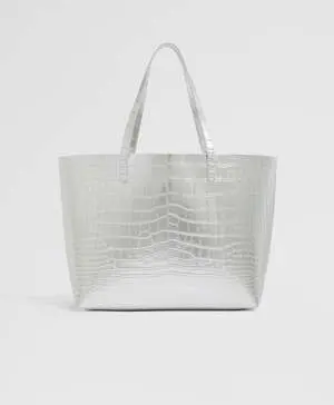 MANSUR GAVRIEL Large Tote - Metallic Croc