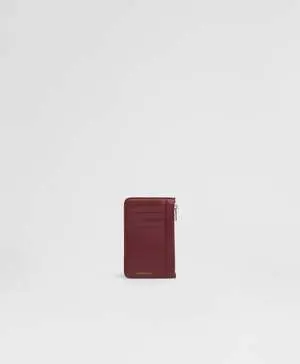 MANSUR GAVRIEL Zip Card Holder Claret