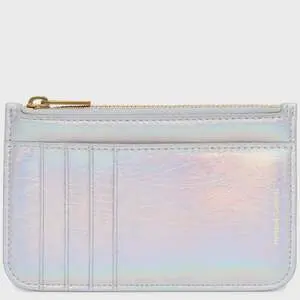 MANSUR GAVRIEL Zip Card Holder Iridescent