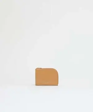 MANSUR GAVRIEL Compact Zip Wallet - Caramel/black