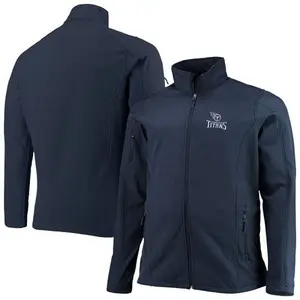 DUNBROOKE Tennessee Titans Big & Tall Sonoma Softshell Full-zip Jacket - Navy