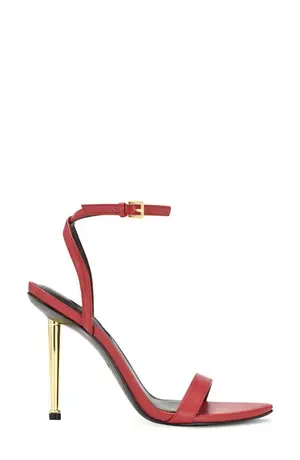 Nine West Reina Ankle Strap Sandal - Medium Red