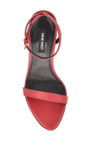 Nine West Reina Ankle Strap Sandal - Medium Red