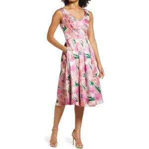 Eliza J Floral Fit & Flare Dress