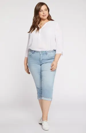 NYDJ Marilyn Cuffed Capri Jeans - Hollander