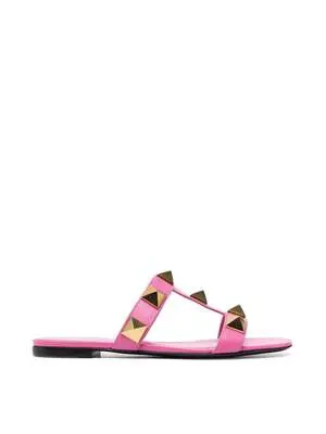 Valentino Garavani Valentino Women's Roman Stud Slide Sandals In Pink - Pink
