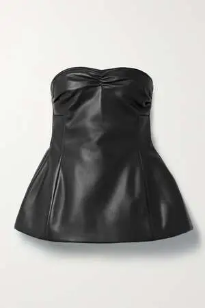 Khaite Blanche Strapless Leather Top