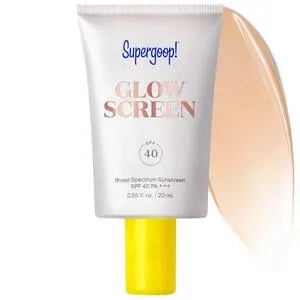 SUPERGOOP Mini Glowscreen Sunscreen Spf 40 With Hyaluronic Acid + Niacinamide .68 Oz / 20 Ml