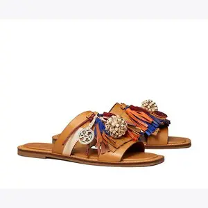 Tory Burch Miller Tassel Slide