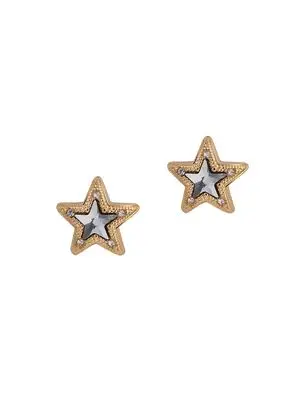 JIMMY CHOO Women's Goldtone & Crystal Star Stud Earrings Metal